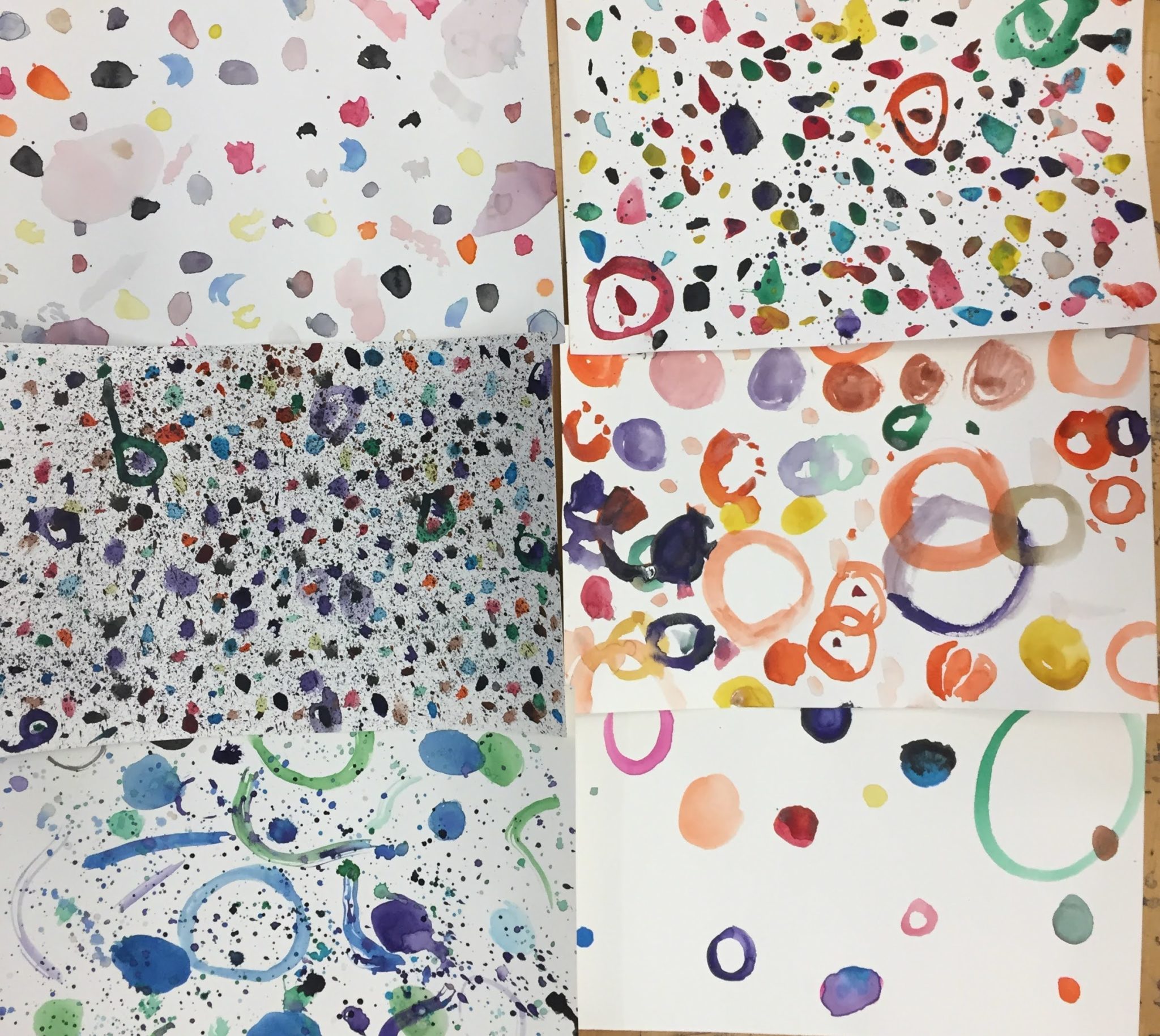 Dot Paintings After Yayoi Kusama – Experiments in Art Education